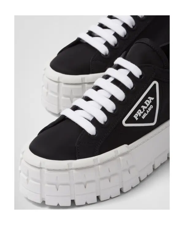 Prada Double Wheel Thick-soled Nylon Gabardine Trainers