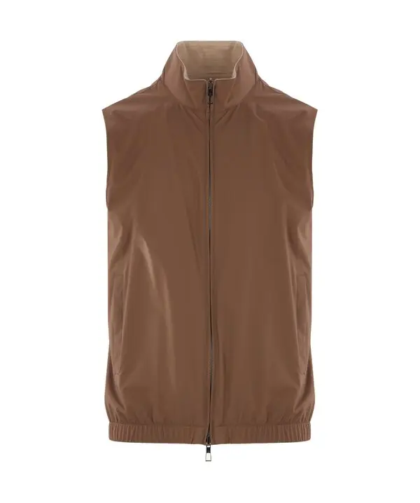 Loro Piana Zipped Reversible Gilet - Green
