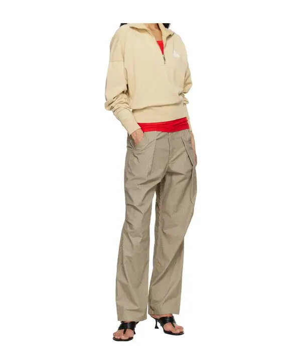 Isabel Marant Étoile Ross Half-zip Sweatshirt - Nude