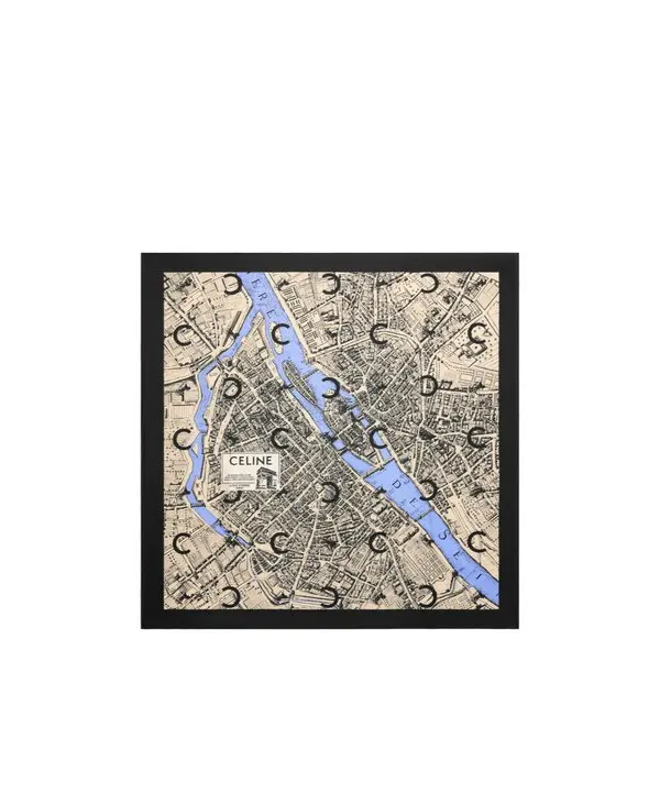 Celine Square In Silk Twill