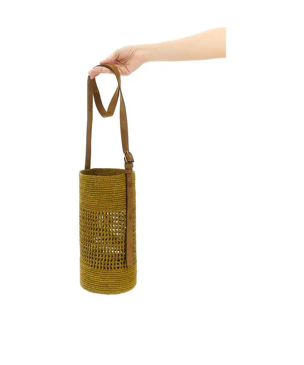 Khaite Billie Woven Small Bucket Bag