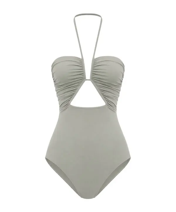 Rick Owens One Piece Ruched Swimsuit