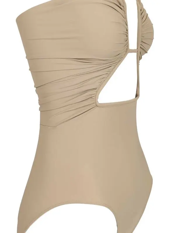 Rick Owens One Piece Ruched Swimsuit