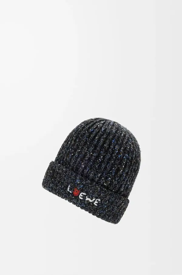 Loewe Wool, Silk And Alpaca Blend Knitted Beanie