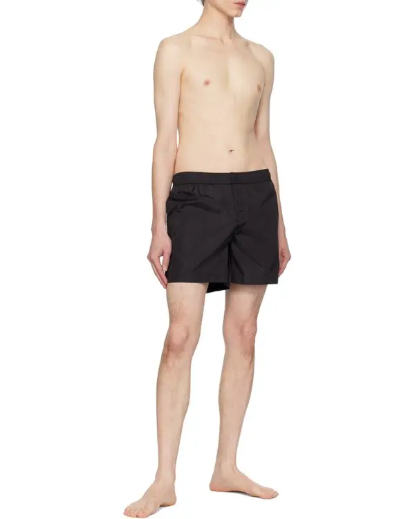 Moncler Elastic Waist Swimming Trunks - Black
