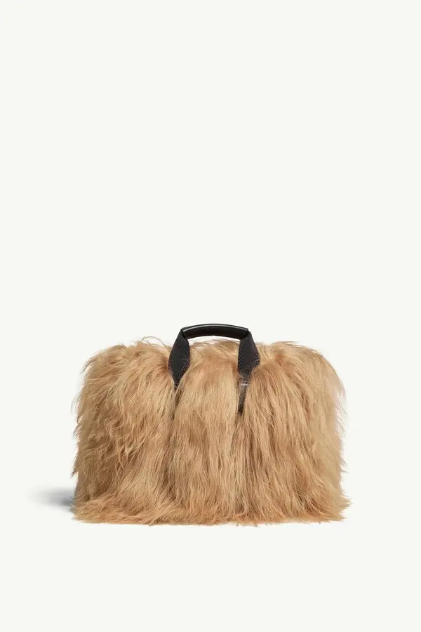 Moncler Micro Caradoc Shearling Tote Bag