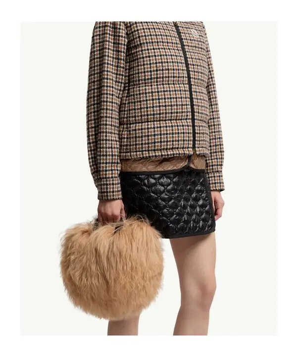 Moncler Micro Caradoc Shearling Tote Bag