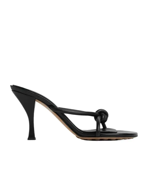 Bottega Veneta Blink Heeled Mules - Black