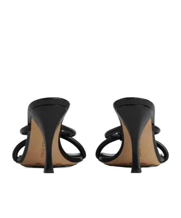 Bottega Veneta Blink Heeled Mules - Black