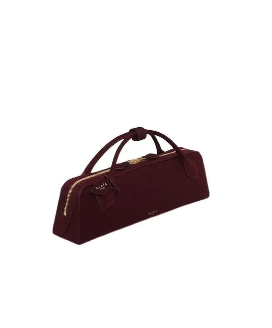 Alaïa Teckel Zipped Clutch Bag - Red