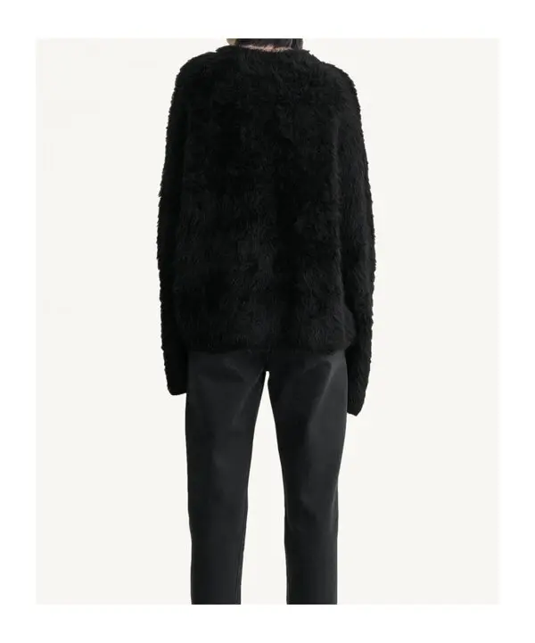 TOTEME Crew Neck Long-sleeved Sweater - Black