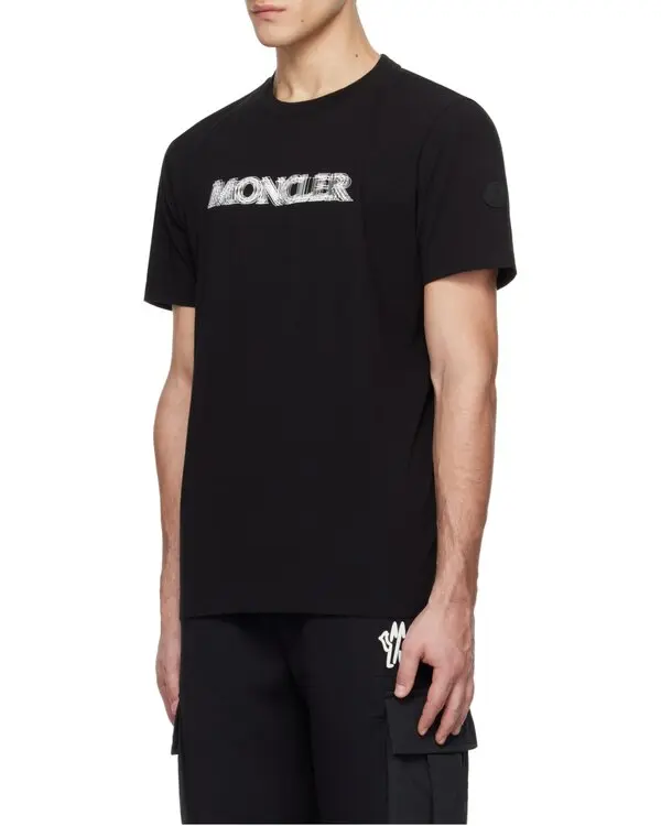 Moncler Logo Printed Crewneck T-shirt