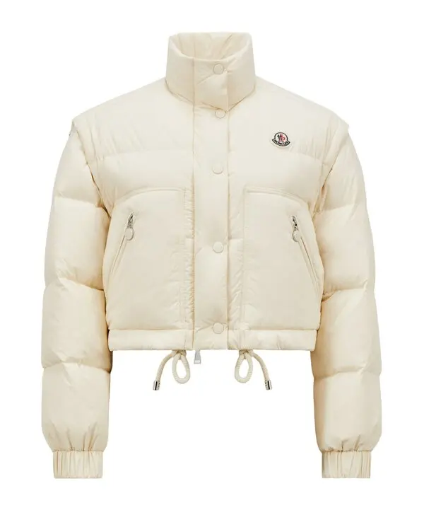 Moncler Selle Logo Patch Puffer Jacket