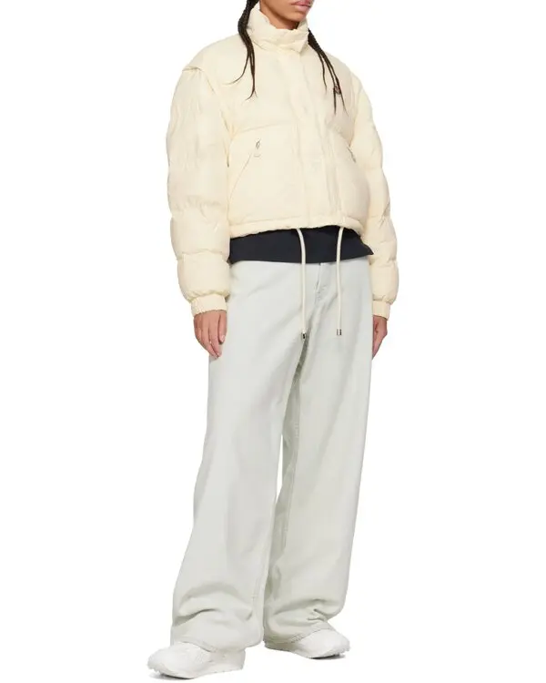 Moncler Selle Logo Patch Puffer Jacket