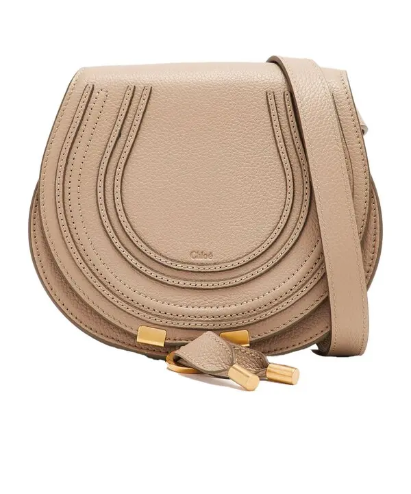 Chloé Marcie Small Crossbody Bag - Taupe