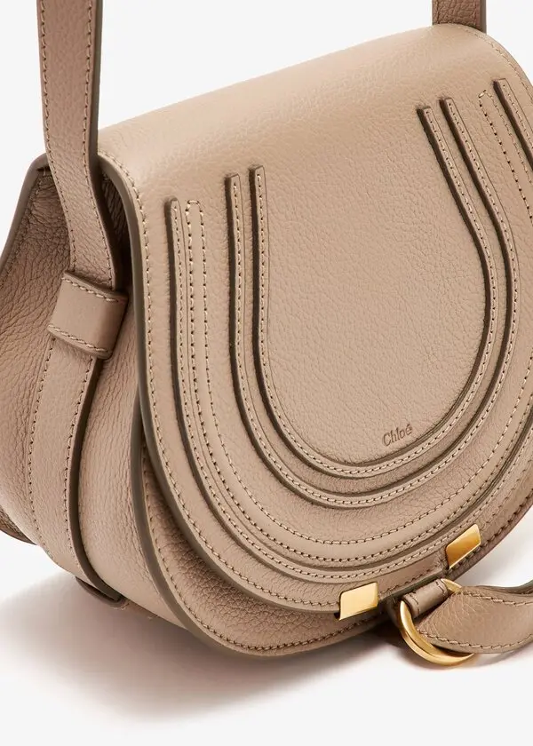 Chloé Marcie Small Crossbody Bag - Taupe