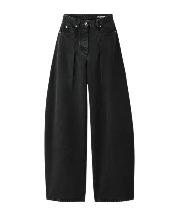 Jacquemus Jeans With Waistband - Black
