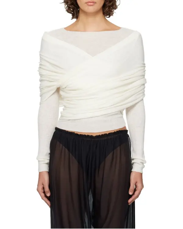 Paloma Wool Cowl-effect Knitted Top