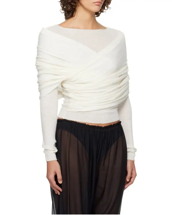 Paloma Wool Cowl-effect Knitted Top