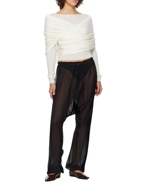 Paloma Wool Cowl-effect Knitted Top