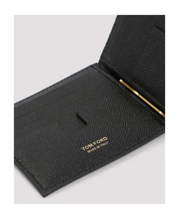 TOM FORD Logo Plaque Bi-fold Cardholder