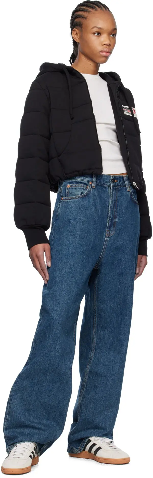 Moncler Logo Patch Zip-up Jacket