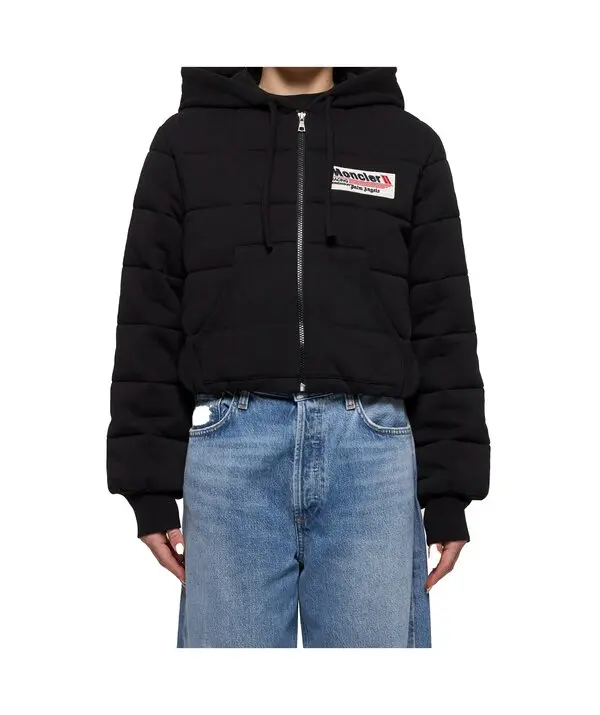 Moncler Logo Patch Zip-up Jacket