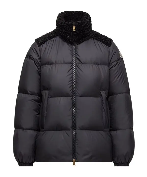 Moncler Esnaie Logo Patch Zip-up Jacket