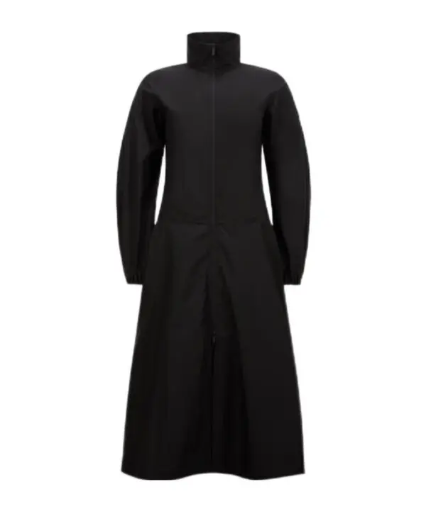 Moncler Turtleneck Cotton Midi Dress