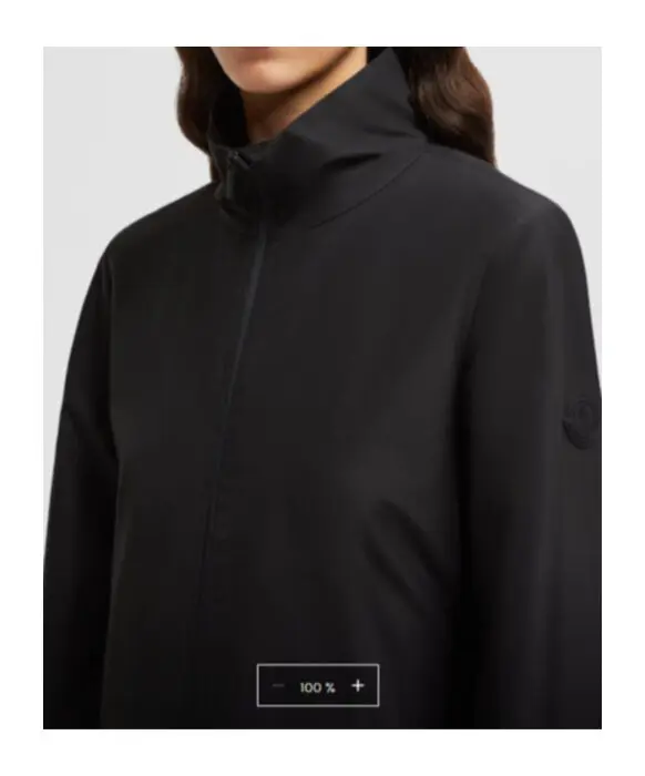 Moncler Turtleneck Cotton Midi Dress