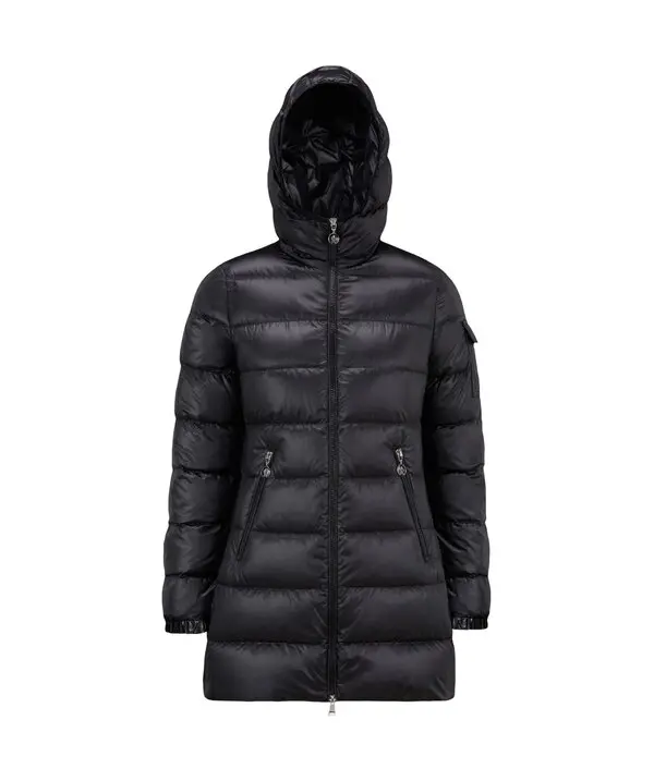 Moncler Glements Hooded Mid-length Down Jacket