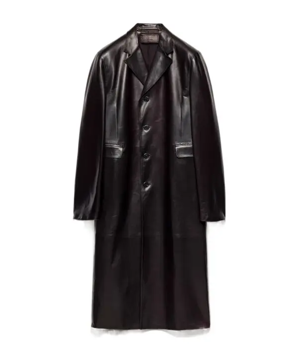 Prada Nappa Leather Coat