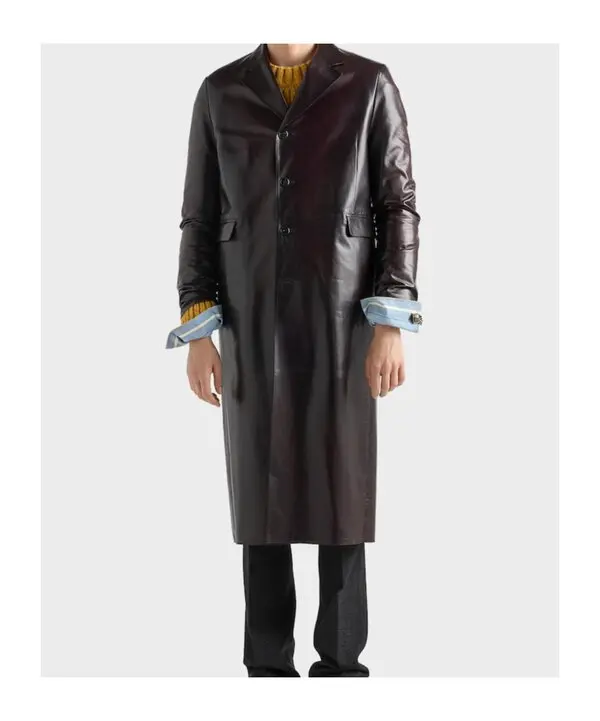 Prada Nappa Leather Coat