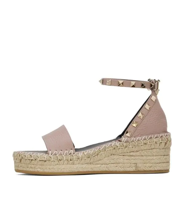 Valentino Garavani Studded Wedge Espadrilles