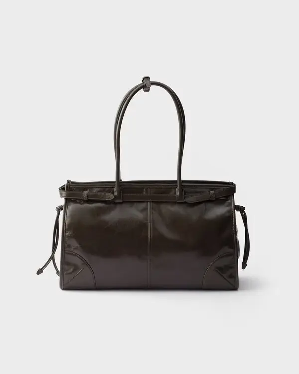 Prada Bonnie Large Leather Handbag
