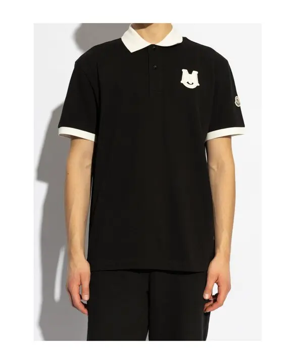 Moncler Logo Patch Short-sleeve Polo Shirt