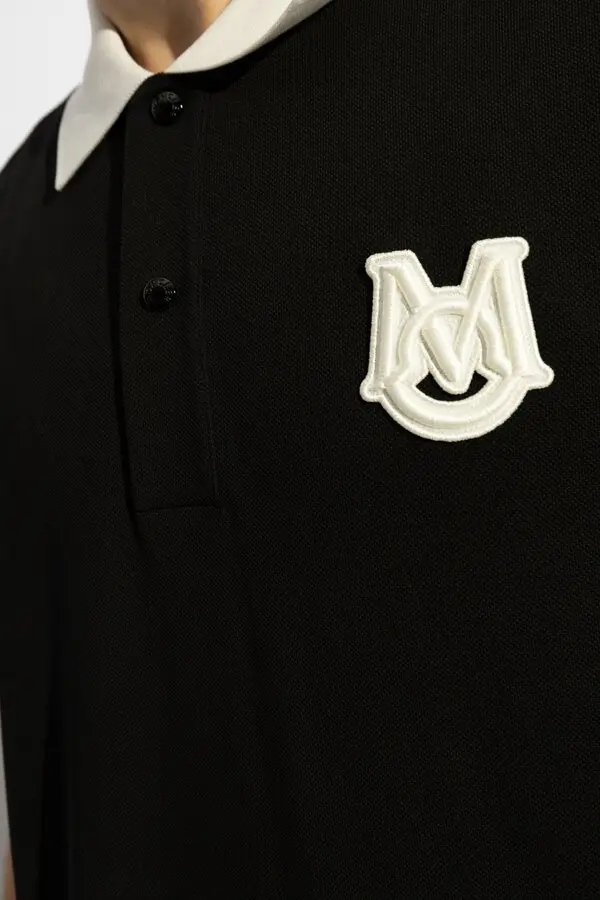Moncler Logo Patch Short-sleeve Polo Shirt