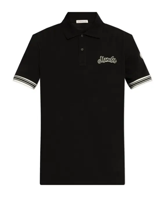 Moncler Logo Embroidered Short-sleeved Polo Shirt