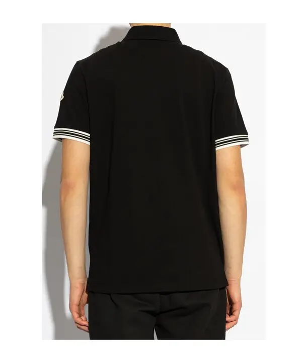 Moncler Logo Embroidered Short-sleeved Polo Shirt