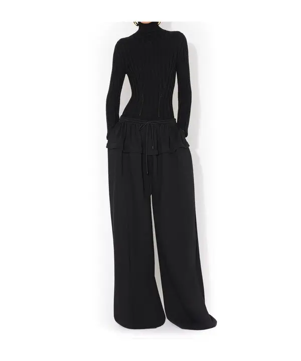 Alaïa Peplum Fleece Pants