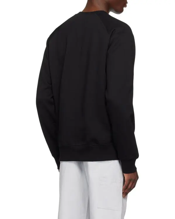 Carhartt Work In Progress Chase Logo-embroidered Crewneck Sweatshirt - Black