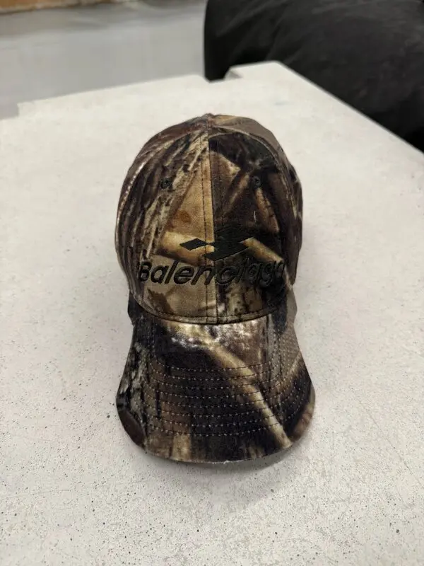 Balenciaga Printed Logo Embroidered Baseball Cap