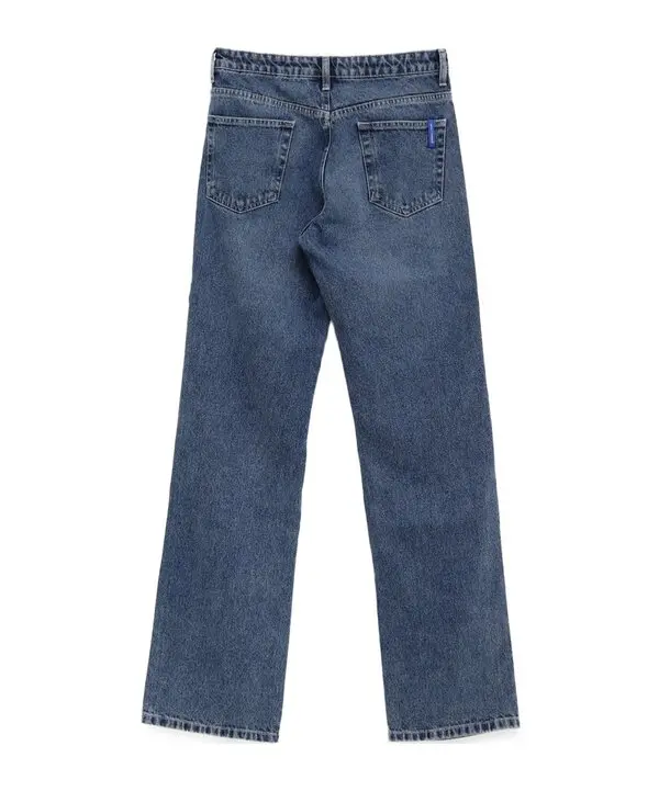 Paloma Wool Studded Straight-leg Denim Pants - Crowd Blue