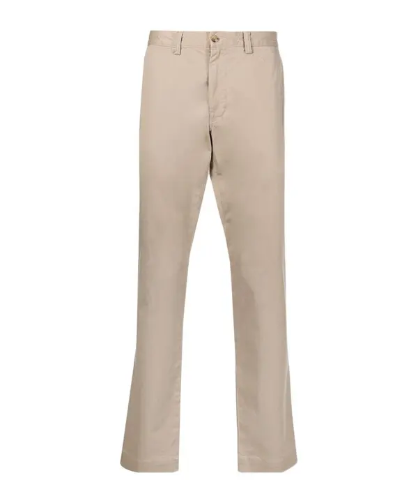 Polo Ralph Lauren Straight-leg Trousers With Logo Patch