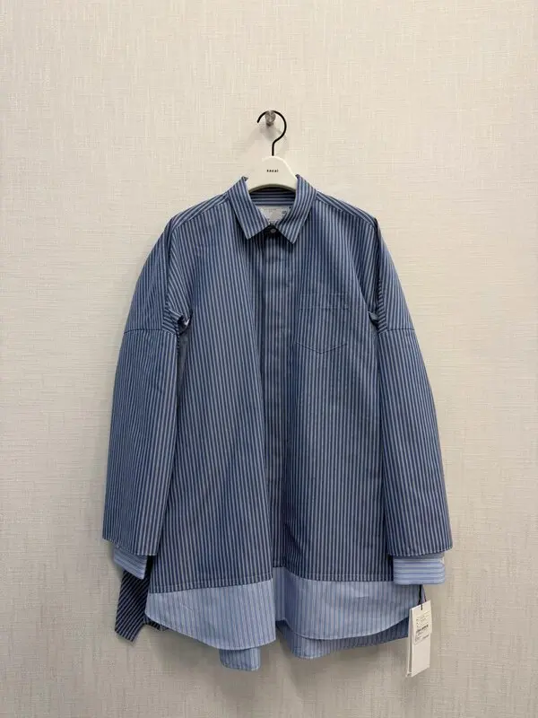 Sacai Striped Poplin Shirt