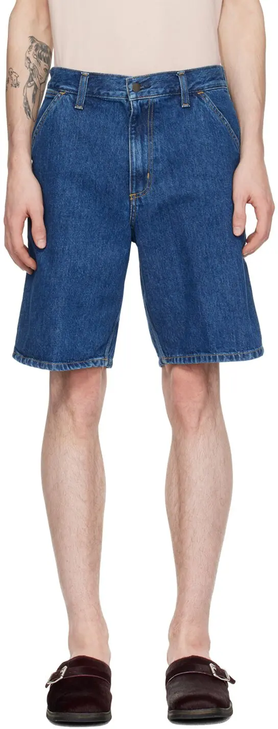 Carhartt Work In Progress Single Knee Denim Shorts