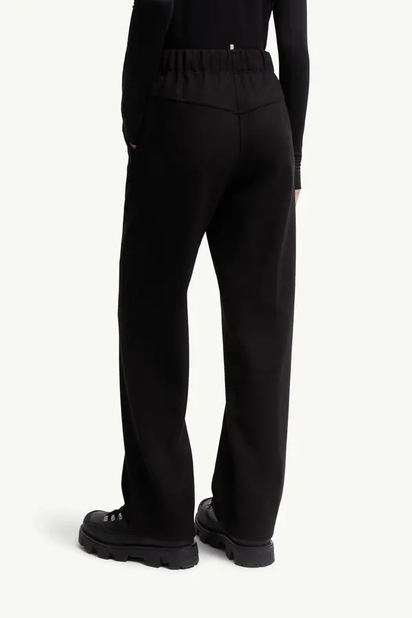 Moncler Logo Embroidered Drawstring Pants - Black