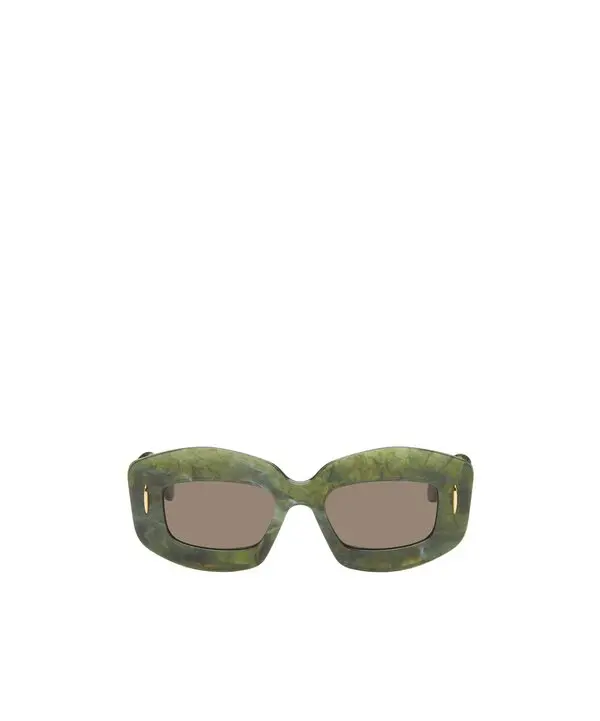 Loewe Logo Rectangular Sunglasses - Gray