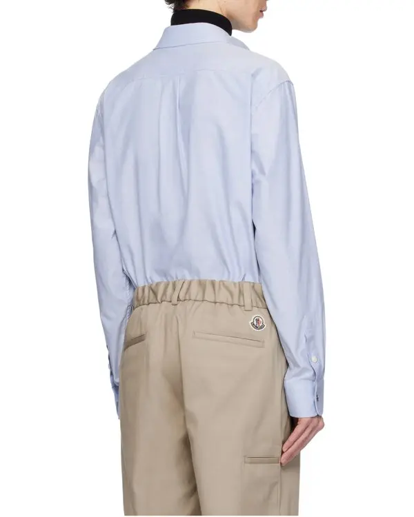 Moncler Embroidered Logo Oxford Shirt