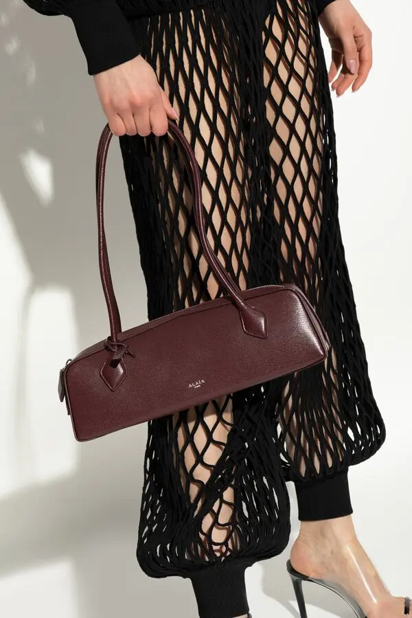 Alaïa Le Teckel Shoulder Bag - Wine Red